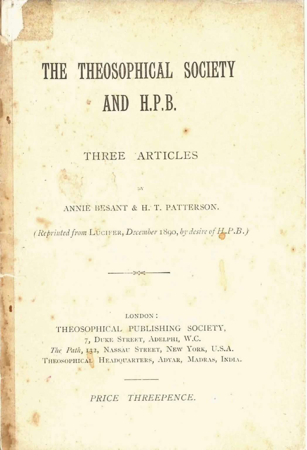 Book Shop – Theosophical Society in England